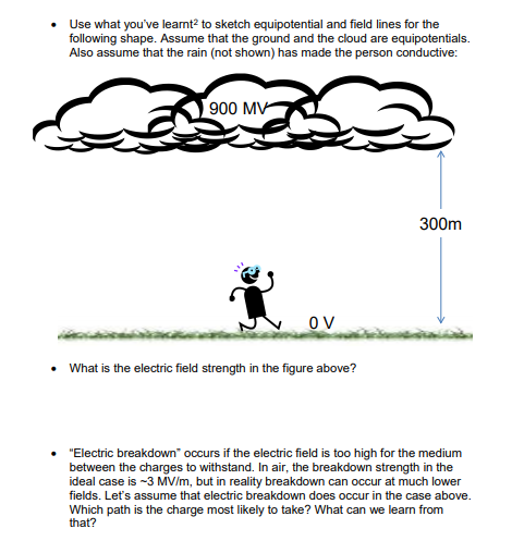 Solved Use what you've learnt to sketch equipotential and | Chegg.com
