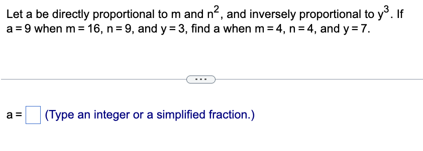 Solved Let a be directly proportional to m and n2, and | Chegg.com
