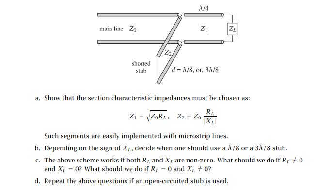 Solved 3.4 A loss-free line of impedance Z0 is terminated at | Chegg.com