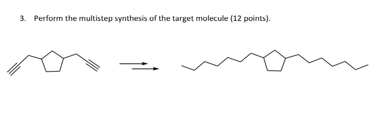 Solved 3. Perform the multistep synthesis of the target | Chegg.com