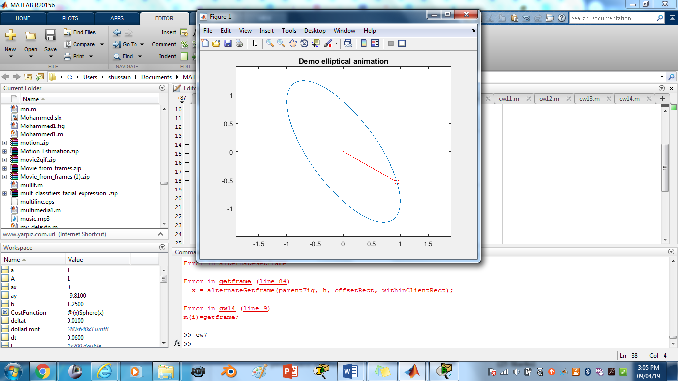 Write A Matlab Program To Demonstrate The Elliptical 