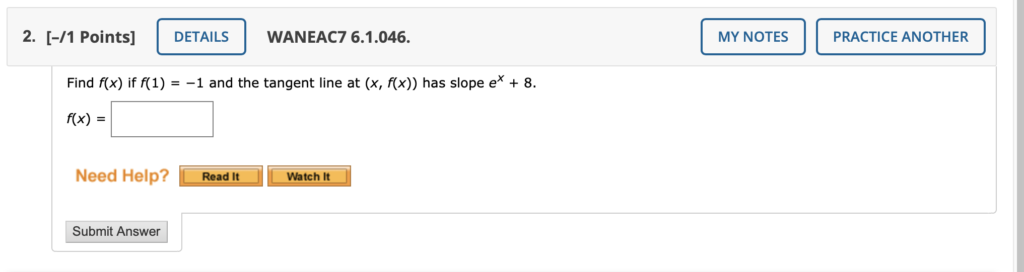 Solved 4. [0/2 Points] DETAILS PREVIOUS ANSWERS WANEAC7 | Chegg.com