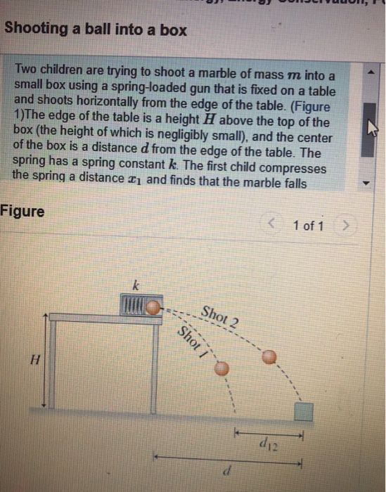 Solved Shooting a ball into a box Two children are trying to | Chegg.com