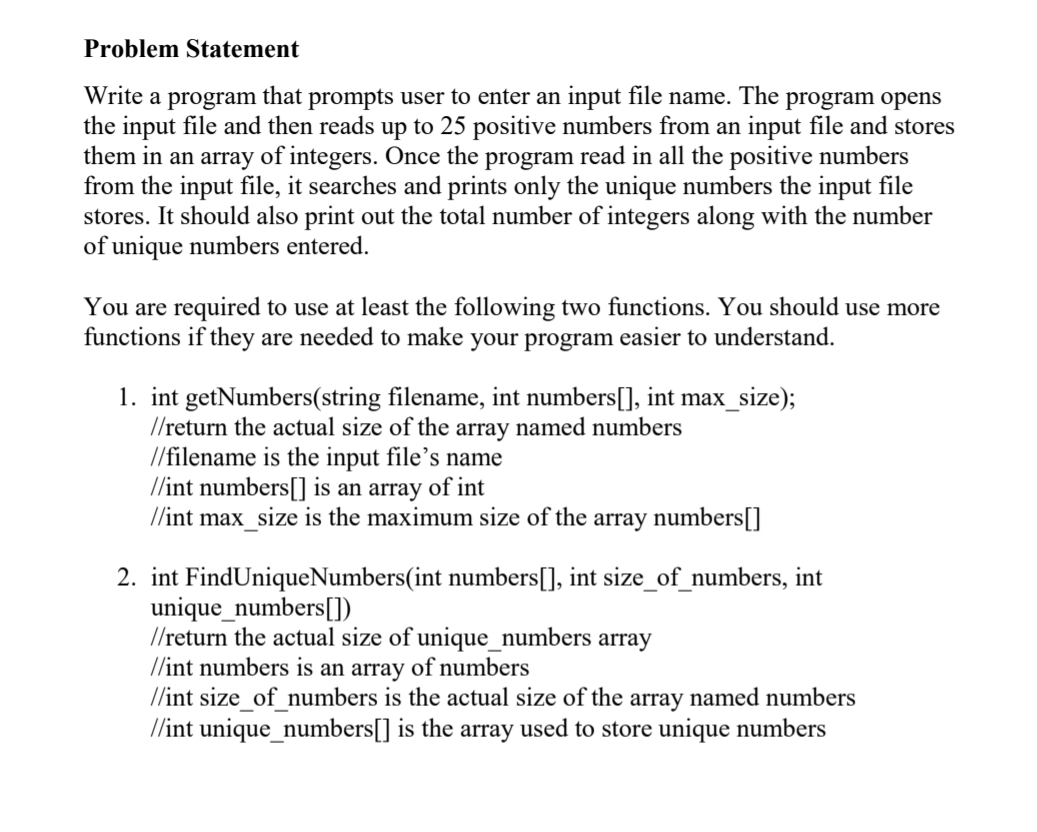 Solved Problem Statement Write A Program That Prompts User