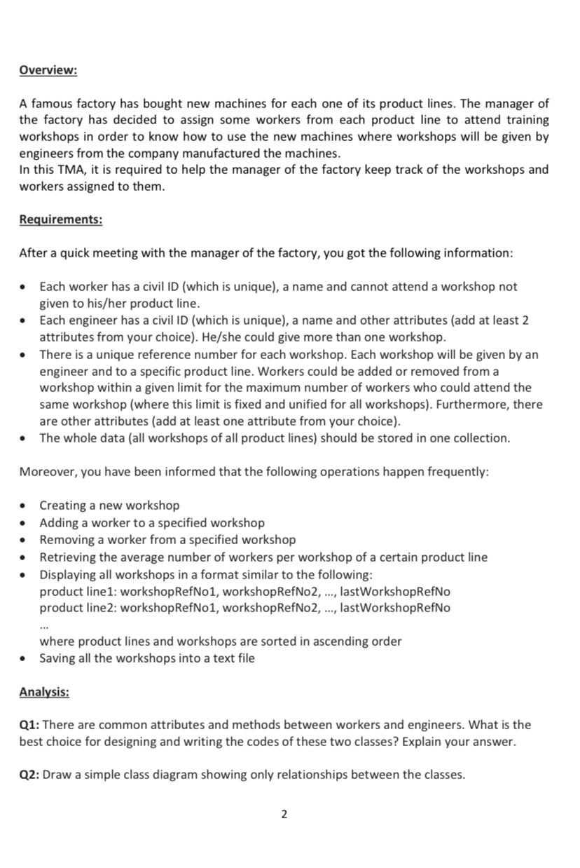 Solved Implementation: After analysing the given | Chegg.com