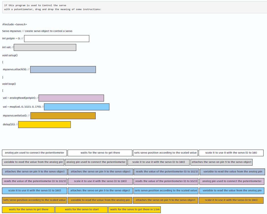 Solved If this program is used to control the servo with a | Chegg.com
