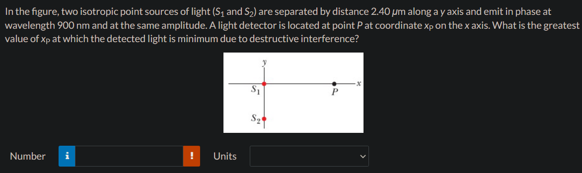 Solved In the figure, two isotropic point sources of light | Chegg.com