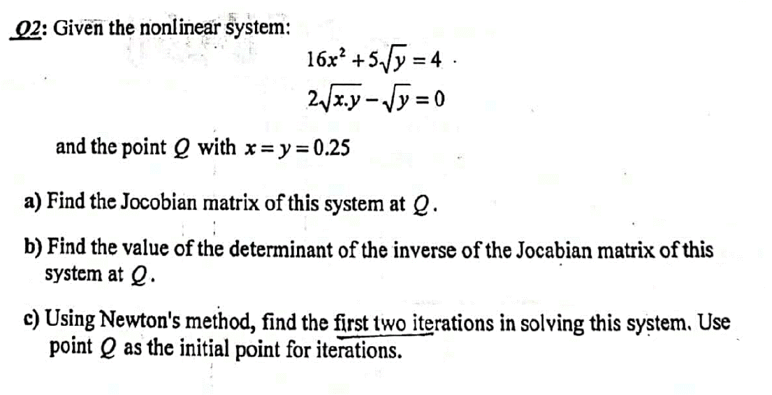 Solved solve it all in clear and detailed NUMERICAL | Chegg.com