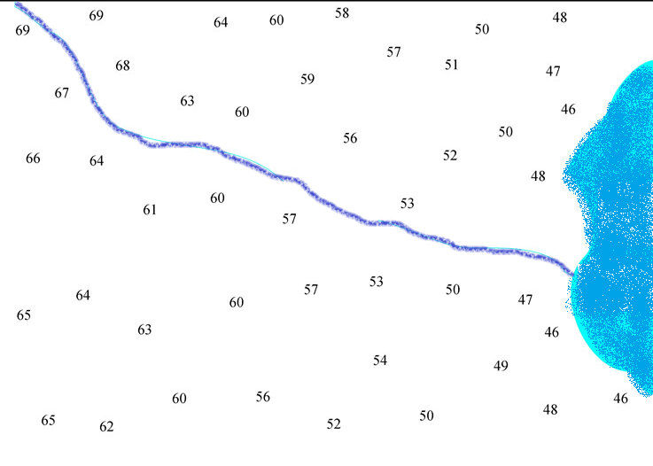 Solved Download the base map and draw contours with a 5 foot | Chegg.com