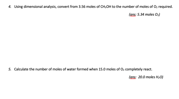 Solved 4. Using dimensional analysis, convert from 3.56 | Chegg.com
