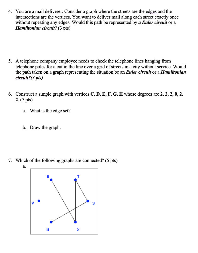 Solved Graph theory worksheet: 1. a. What is the order of | Chegg.com