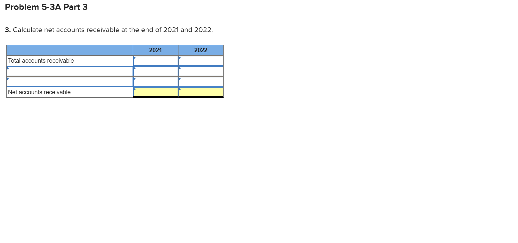 Solved Required information Problem 5-3A Record transactions | Chegg.com