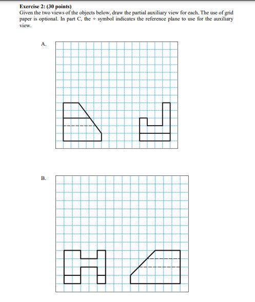 Solved Exercise 2: (30 points) Given the two views of the | Chegg.com
