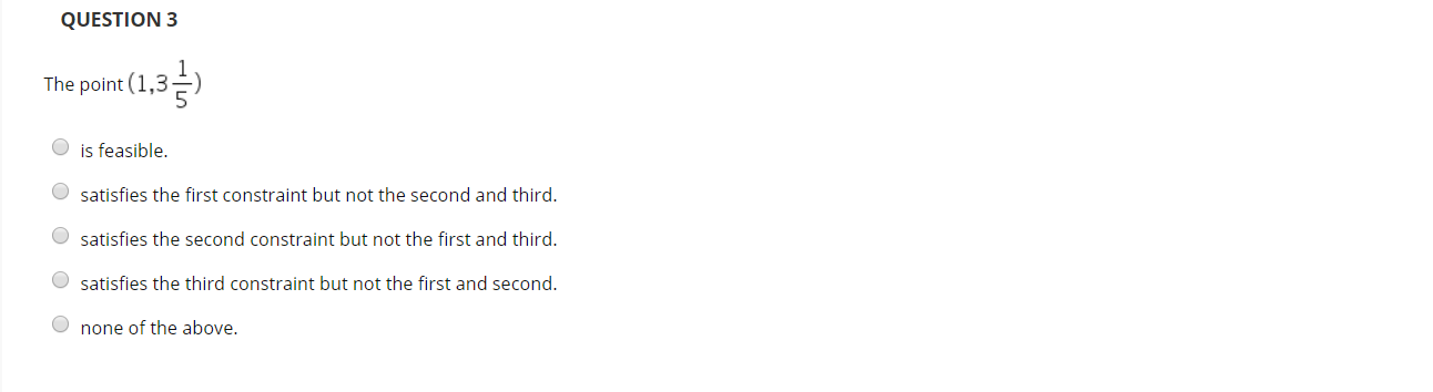 Solved QUESTION 1 1 points Saved The line representing the | Chegg.com