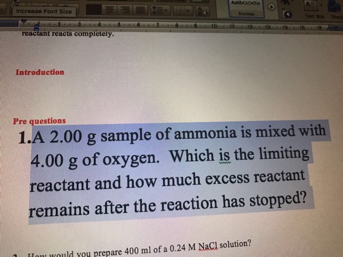 Solved 2. Detine the meaning of limiting reactant: a | Chegg.com