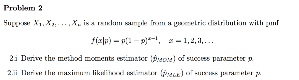 Solved Problem 2 Suppose X1, X2,...,Xn is a random sample | Chegg.com