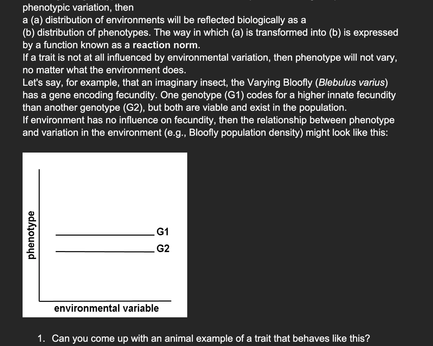 Solved ohenotypic variation, then (a) distribution of | Chegg.com