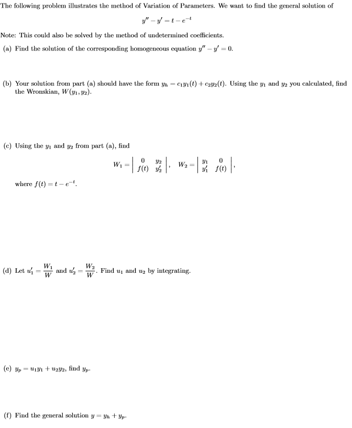 Solved The following problem illustrates the method of | Chegg.com
