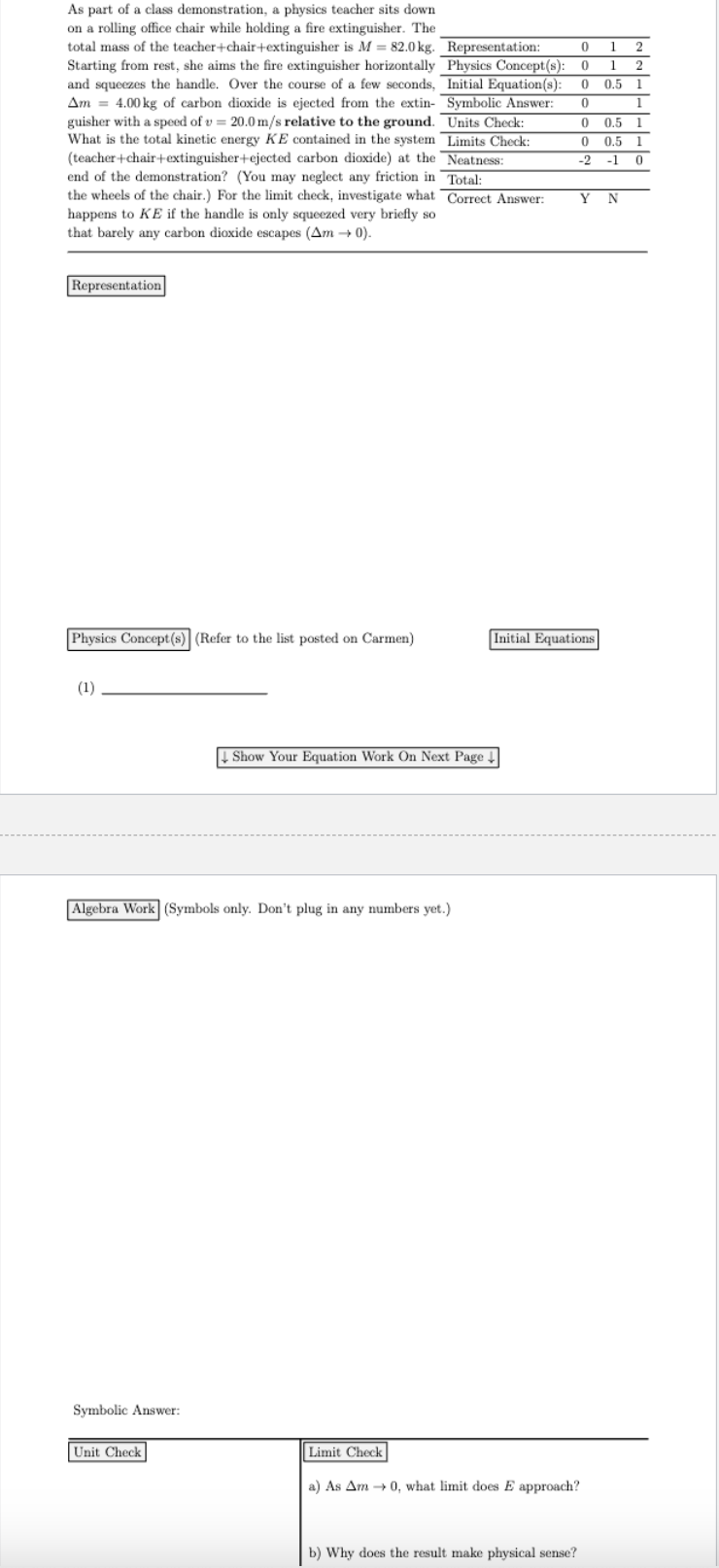 Solved As part of a class demonstration, a physics teacher | Chegg.com