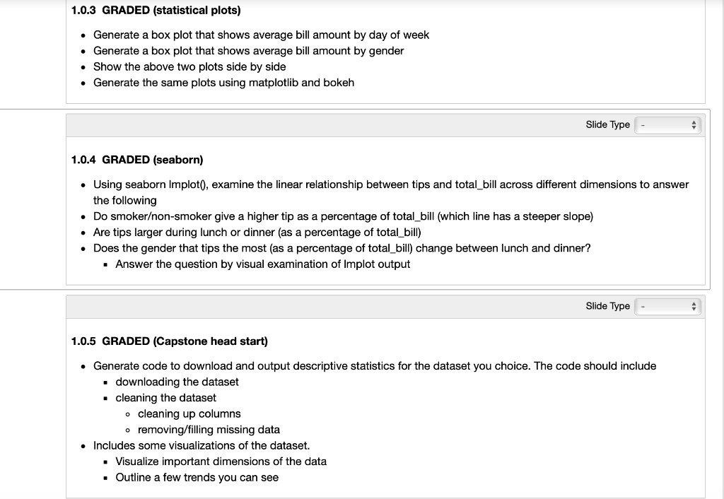 In this assignment we will examine the 'tips' dataset | Chegg.com