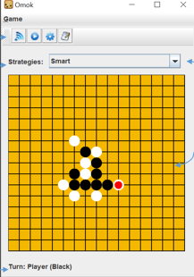 I need to turn an omok console game into GUI here is | Chegg.com