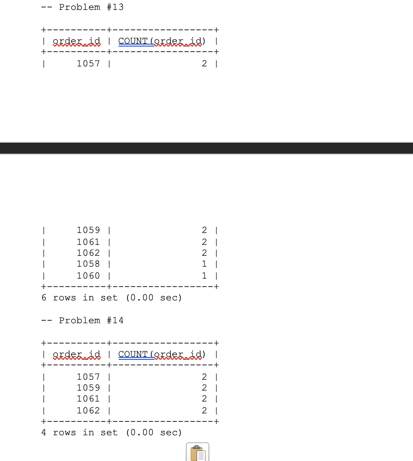 Solved . . Write a single SQL statement to produce each of | Chegg.com