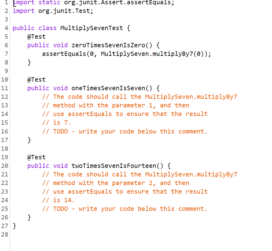 Solved Step 6: Copy Over MultiplySeven . java and | Chegg.com