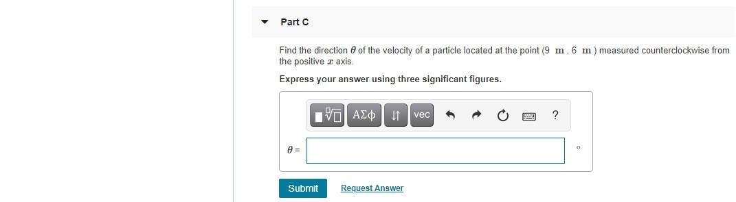 Solved Part A Particles travel within a flow field defined | Chegg.com