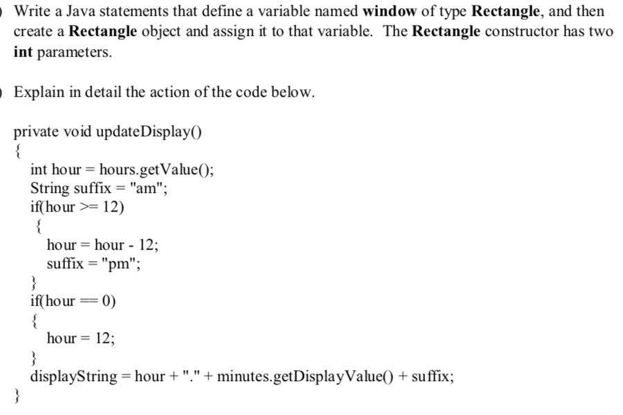 Solved Write a Java statements that define a variable named | Chegg.com