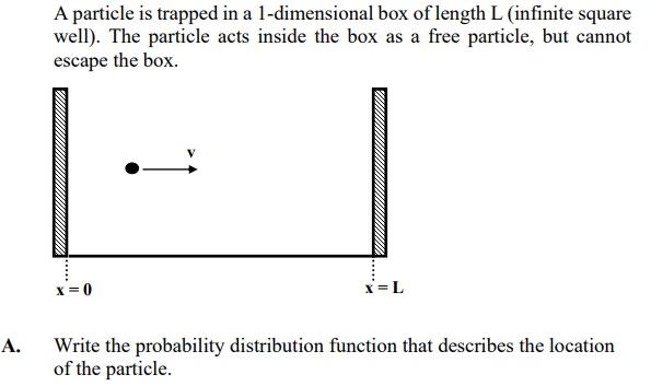 Solved B. What is the probability for finding the particle | Chegg.com