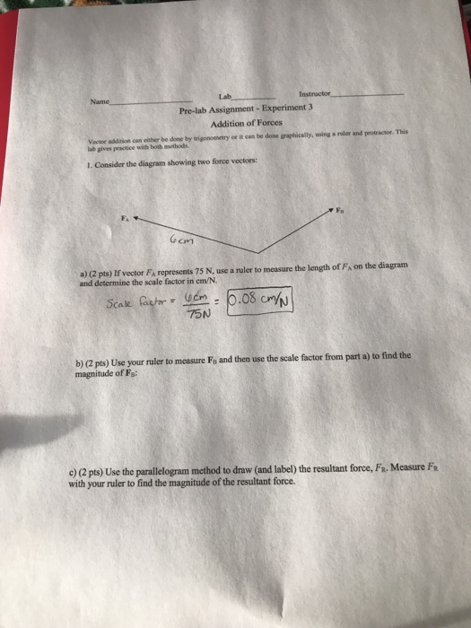 Solved Name Instractor Pre-lab Assignment- Experiment 3 | Chegg.com