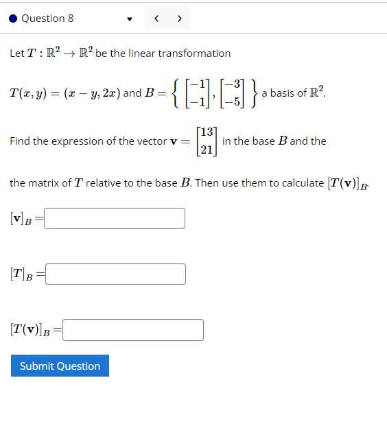 Solved Let T:R2→R2 be the linear transformation | Chegg.com
