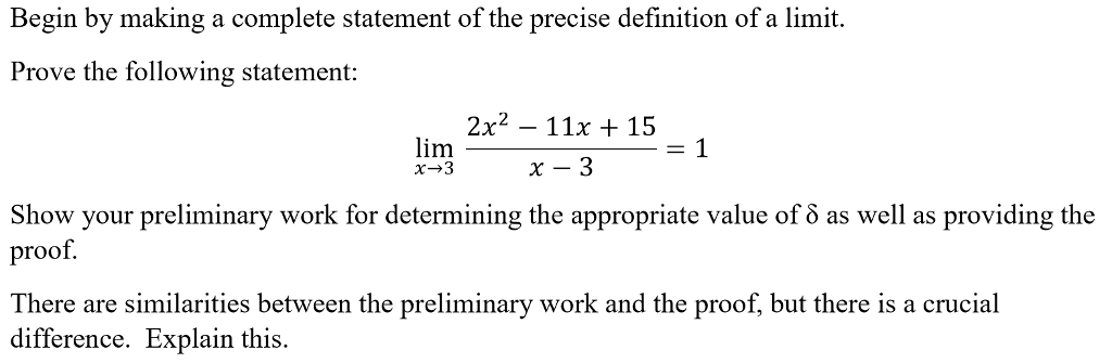Solved What is the Preliminary work for this? That's all I | Chegg.com