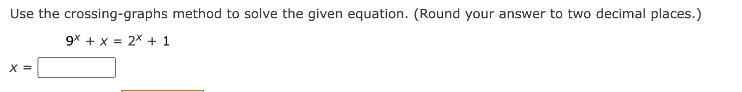 Solved Use the crossing-graphs method to solve the given | Chegg.com