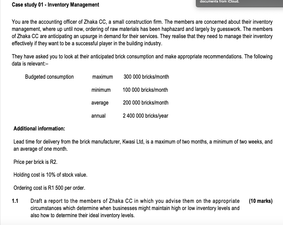 You are the accounting officer of Zhaka CC, a small | Chegg.com