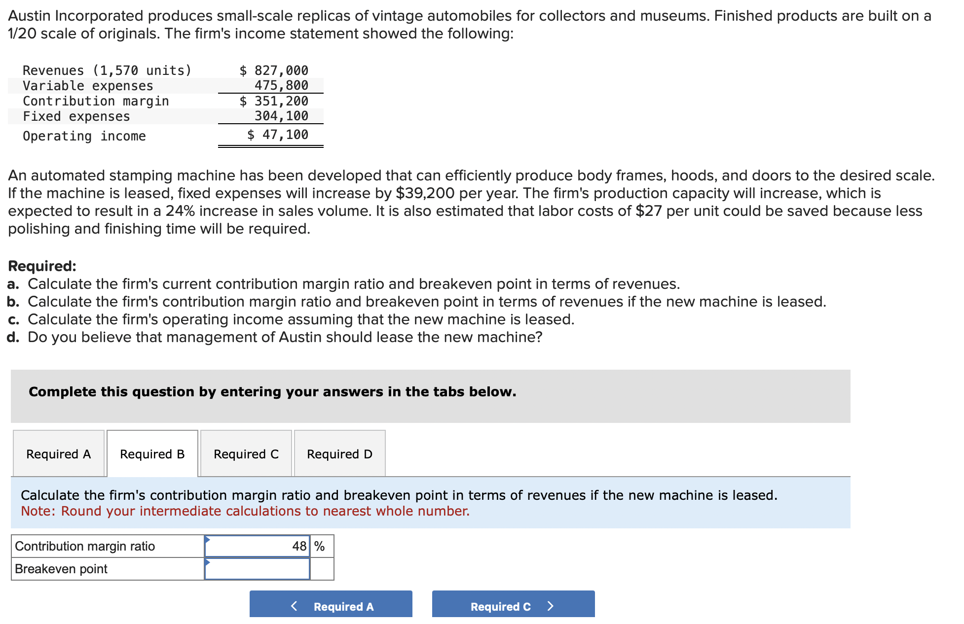 Solved Austin Incorporated produces small-scale replicas of | Chegg.com