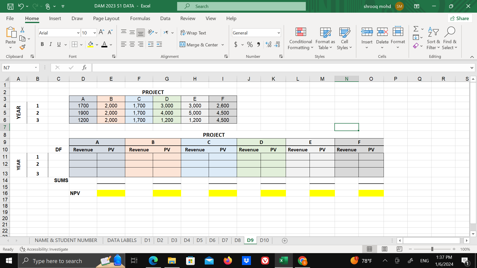 Solved D9 (FINANCIAL MATHEMATICS – ﻿PRESENT VALUE) ﻿A | Chegg.com