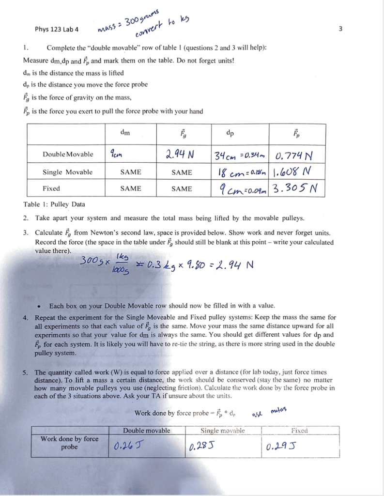 Lab 4: Simple Machines . • Apparatus Mechanics set in | Chegg.com