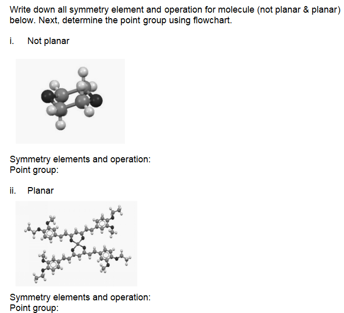 Solved Write down all symmetry element and operation for | Chegg.com