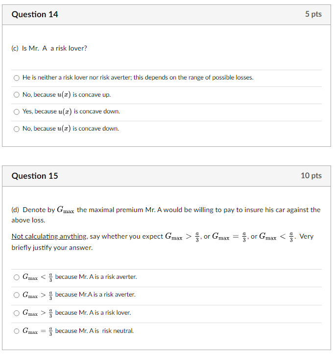 Solved The remaining questions are based on the following: | Chegg.com