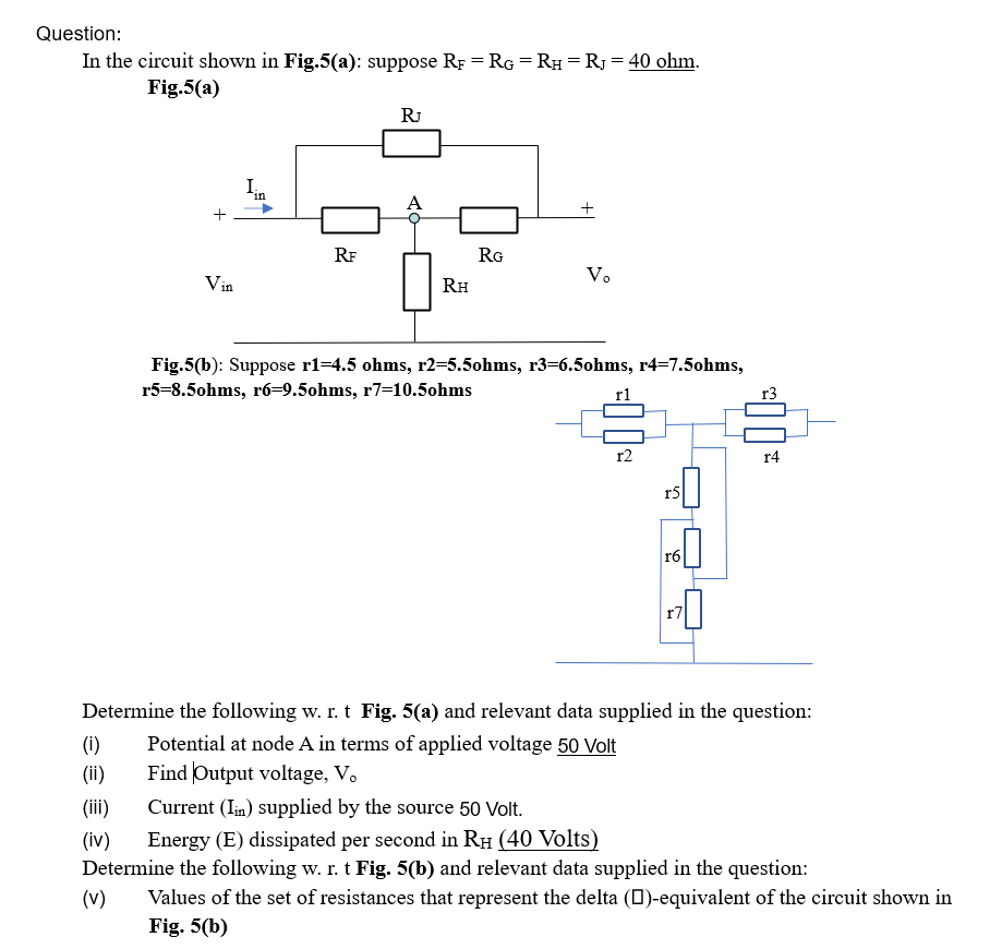 Solved Question: In the circuit shown in Fig.5(a): suppose | Chegg.com Solved Question: In the circuit shown in Fig.5(a): suppose | Chegg.com