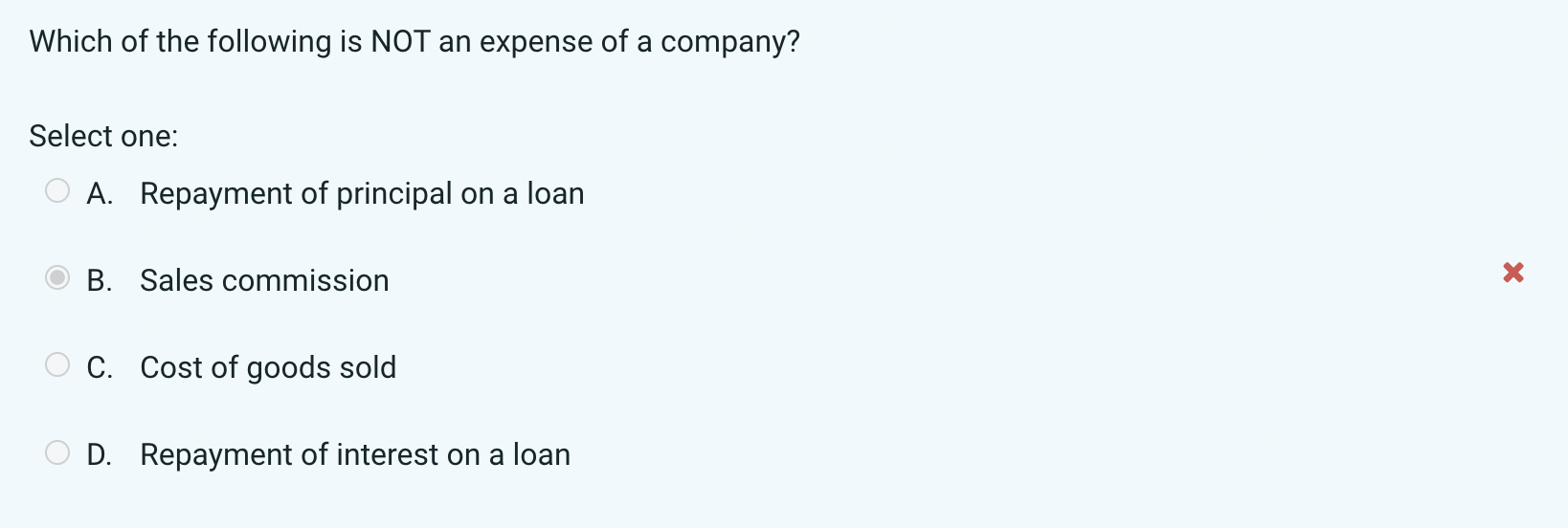 Solved Which of the following is NOT an expense of a | Chegg.com