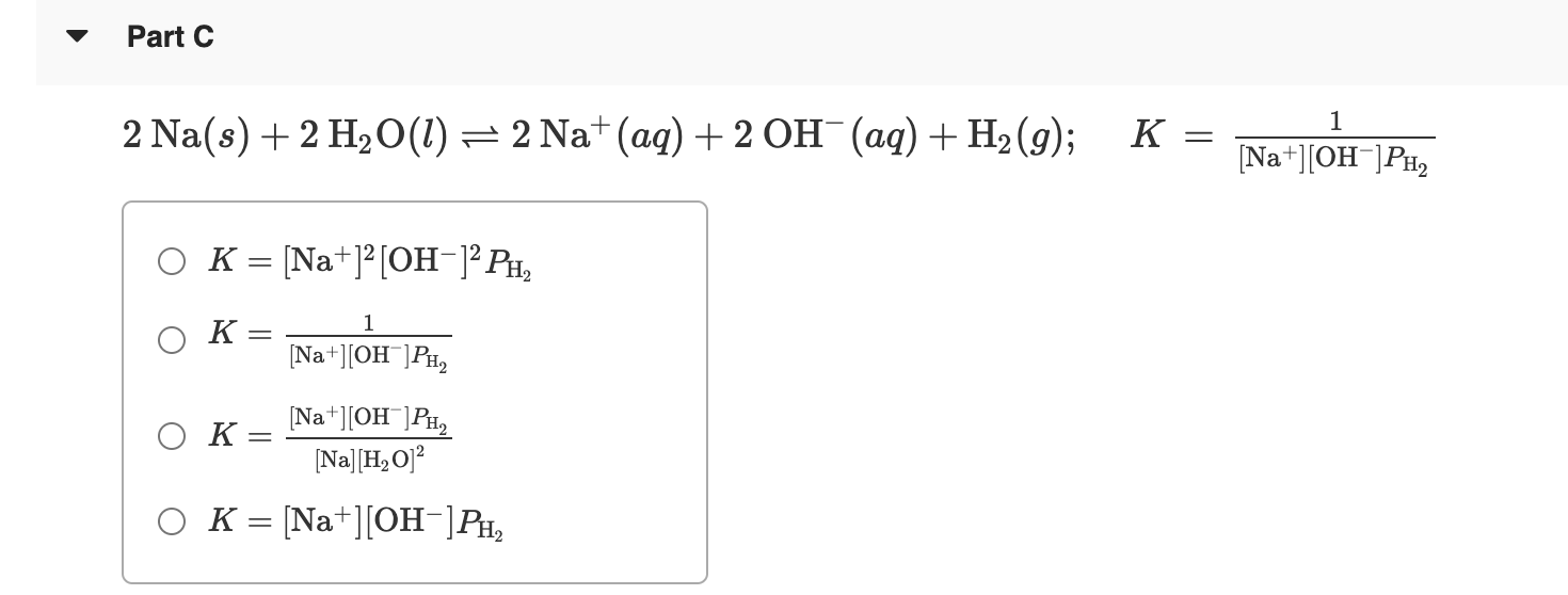 Solved Find and fix each mistake in the equilibrium-constant | Chegg.com