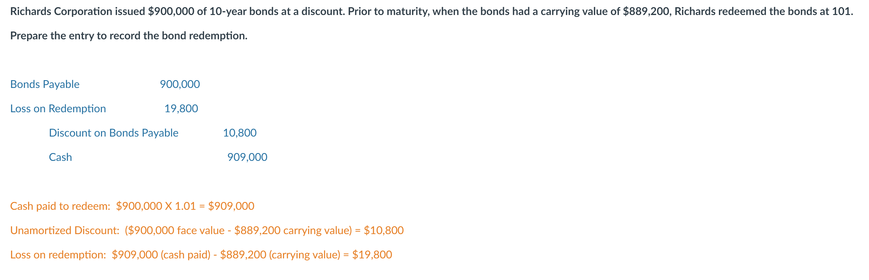 Solved Richards Corporation issued $900,000 of 10-year bonds | Chegg.com