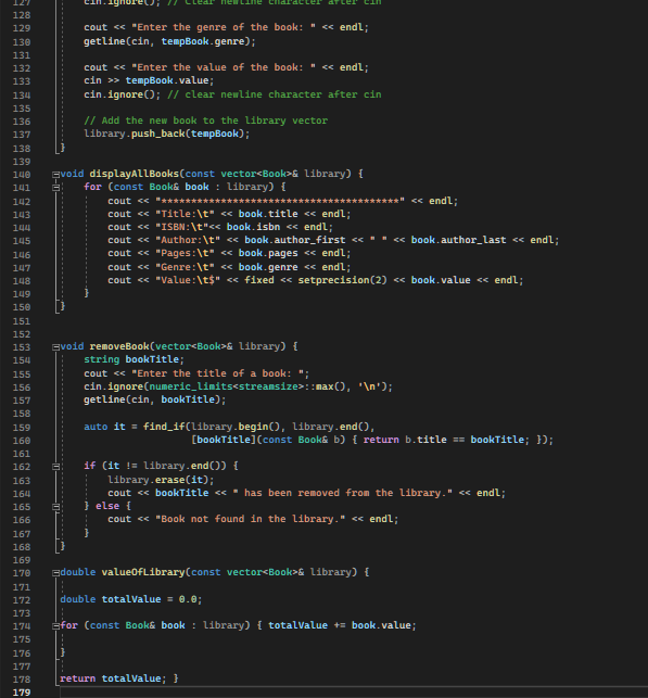 Solved Project - ValueOfLibrary()Previously, you created a | Chegg.com