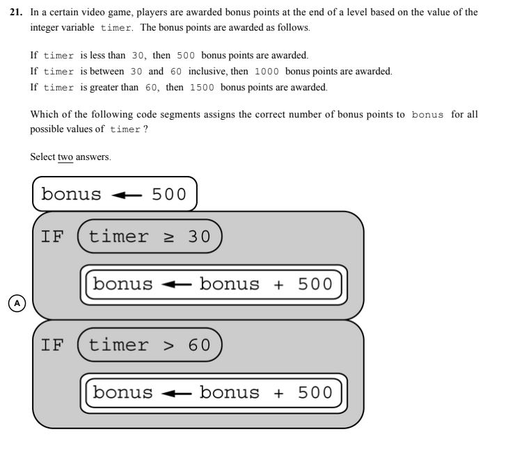 Solved 21. In a certain video game, players are awarded | Chegg.com