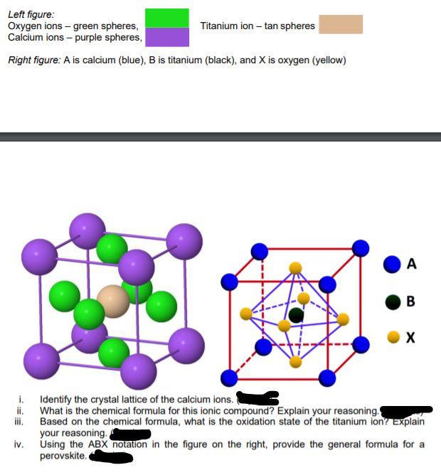 Solved Below are two depictions of the unit cell for an | Chegg.com