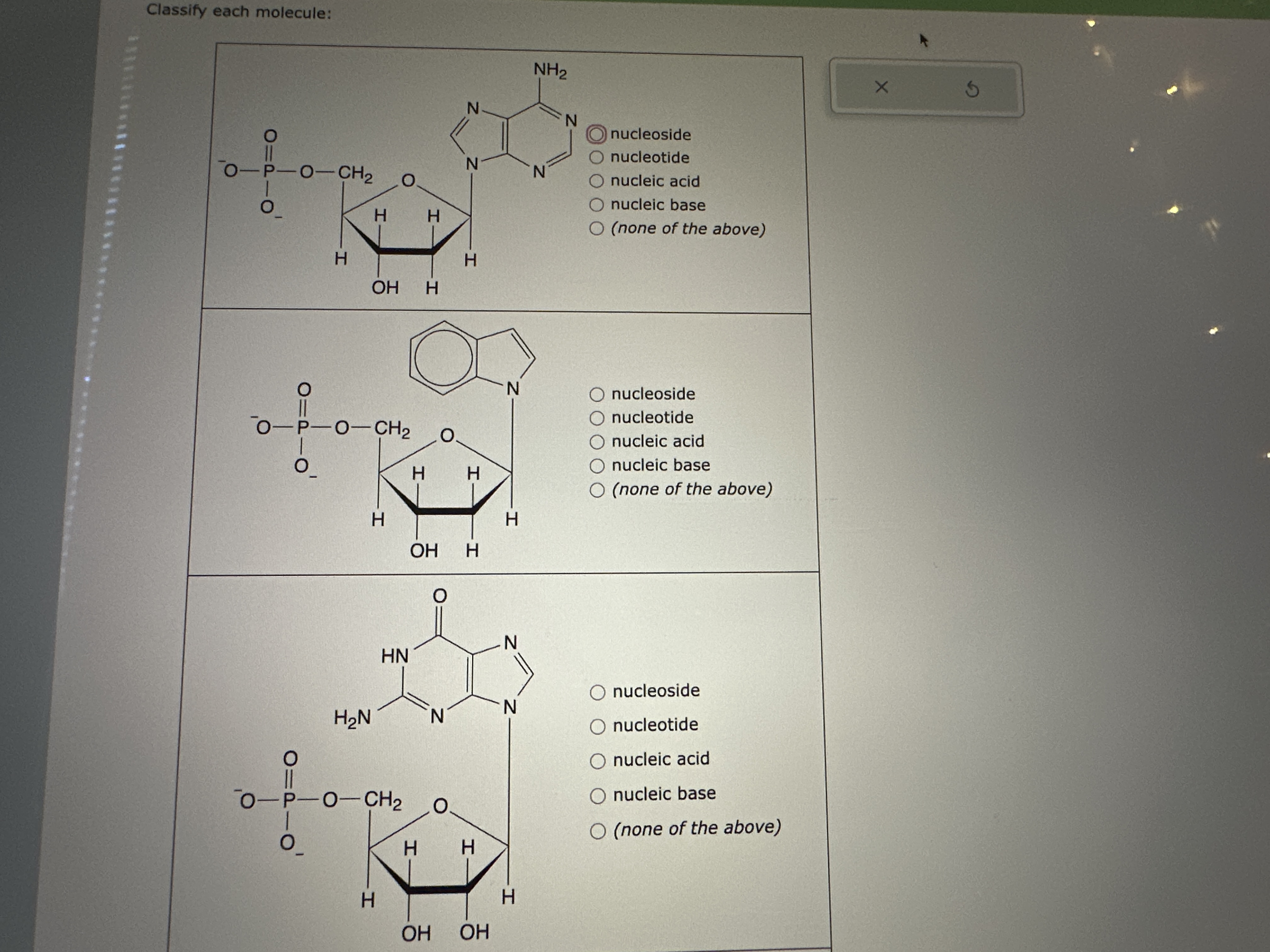 Solved Classify each molecule: | Chegg.com Solved Classify each molecule: | Chegg.com