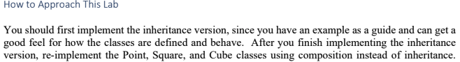 Lab Ten: Practicing more with Inheritance, Nested | Chegg.com