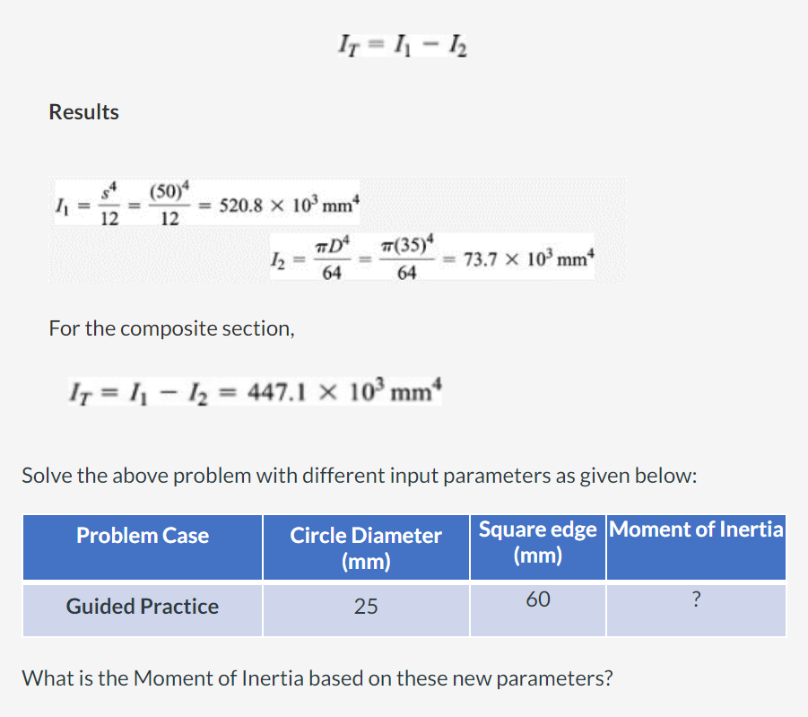 Solved Compute the moment of inertia of the shape shown in | Chegg.com